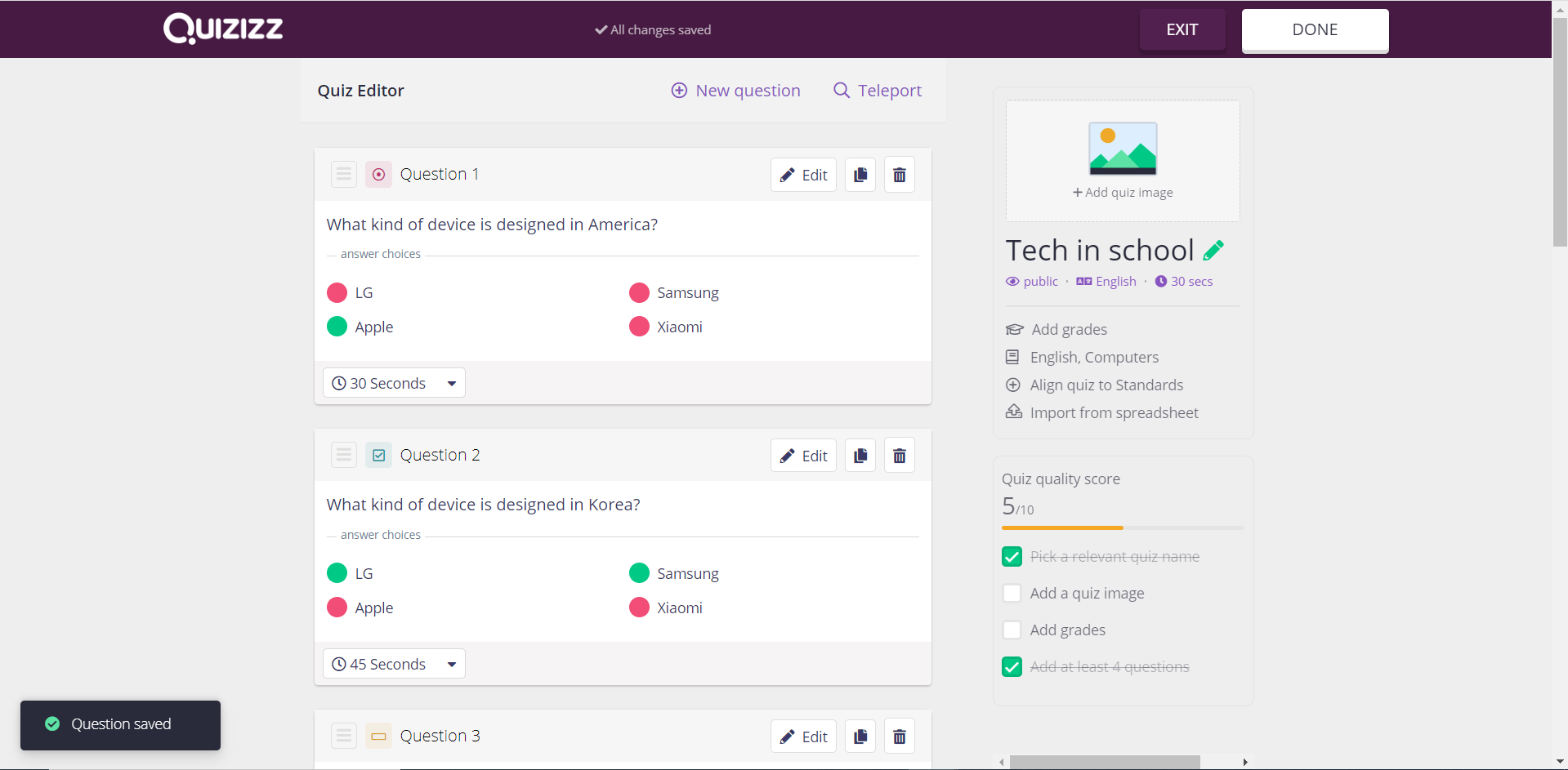 Using Quizizz in the Classroom - Aaron.kr